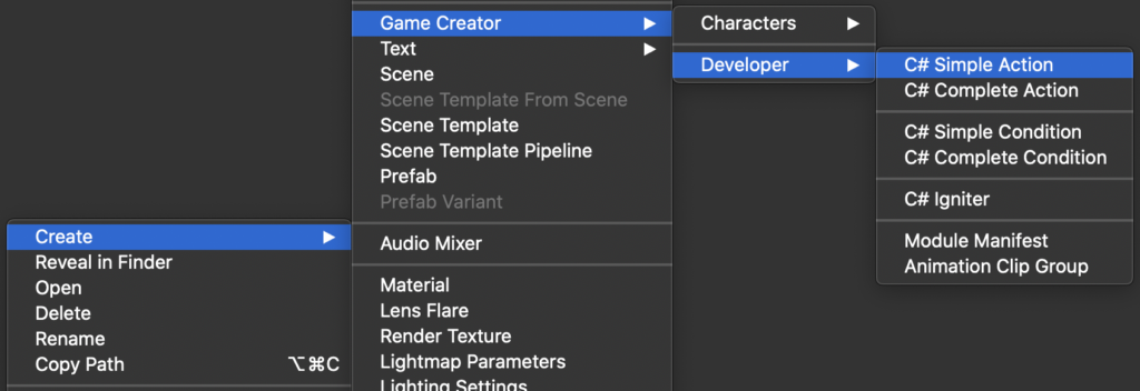 GameCreator自前のActionsを作る方法（C#スクリプト） | あそぽよブログ