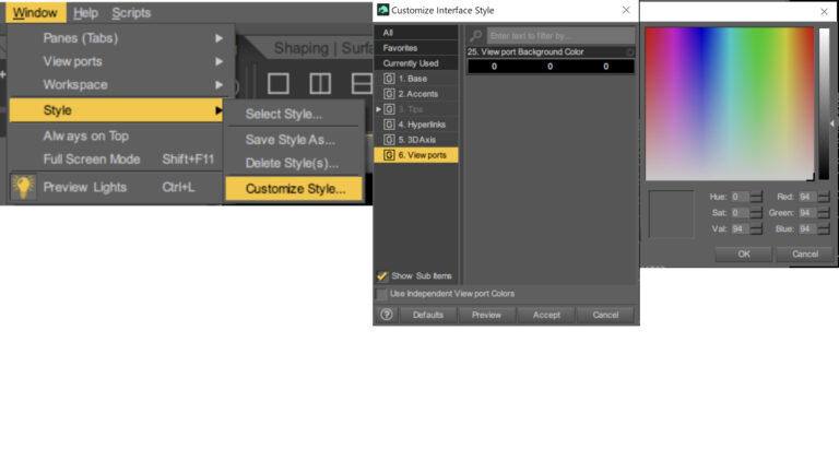 DazStudioのViewPortのBackgroundColorを変更する方法 | あそぽよブログ